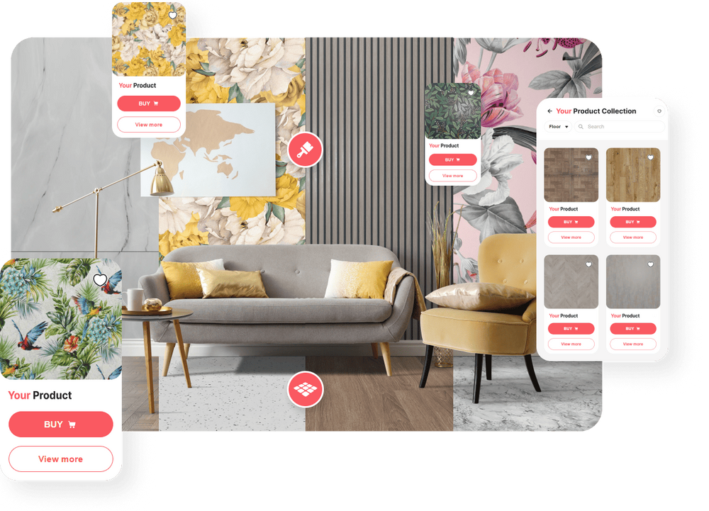 Floor Tile Matching App | Bathroom Tile Visualizer